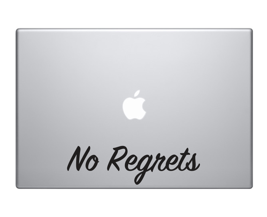 No Regrets Bumper Sticker Vinyl Decal JDM Car Sticker Bomb DOPE Fits ...