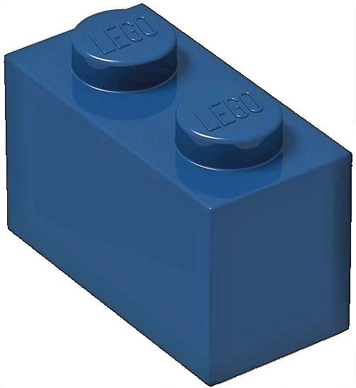 ☀️100x NEW LEGO 1x2 DARK BLUE Bricks (ID 3004) BULK Parts City Building ...