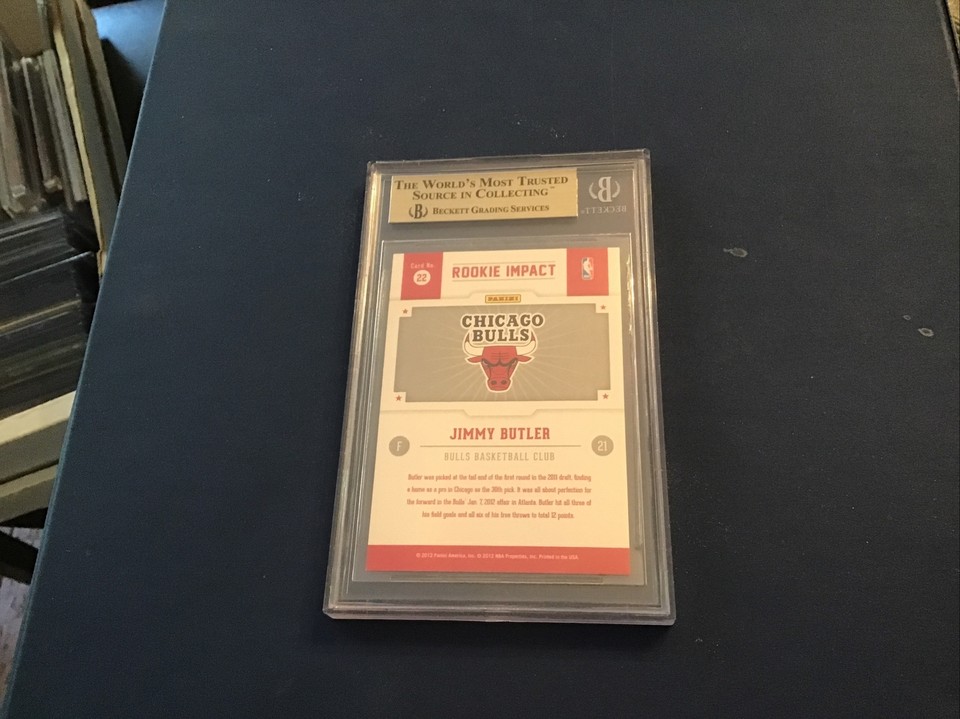 2012-13 Panini Hoops Rookie Impact Jimmy Butler ROOKIE RC #22 Beckett 9 ...