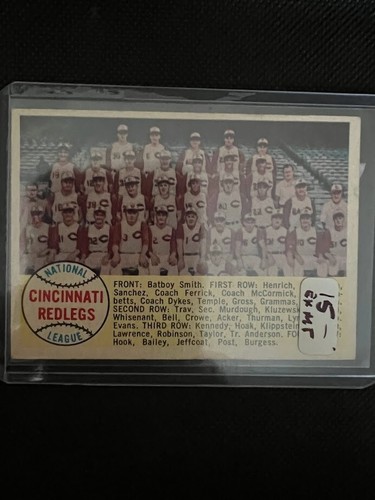 1958 Topps #428 CINCINNATI REDLEGS Team card Higher Number EXMT Set ...