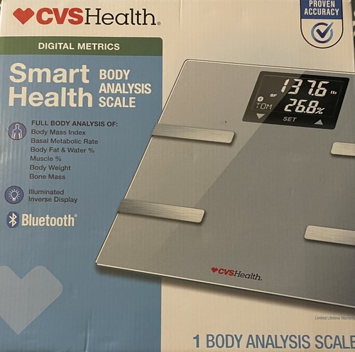 NEW CVS Digital Metrics Smart Health Full Body Analysis Scale w ...