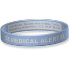 Medical Alert Engraveable Silicone ID Wristband - Inside of Band ...