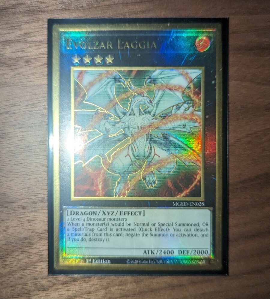 Yu-Gi-Oh! Evolzar Laggia MGED-EN028 1st Edition Premium Gold Rare NM | eBay