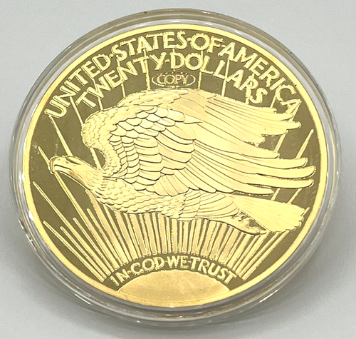 24K Gold Layered Gold Dream Commemorative of the 1933 Gold Double Eagle ...