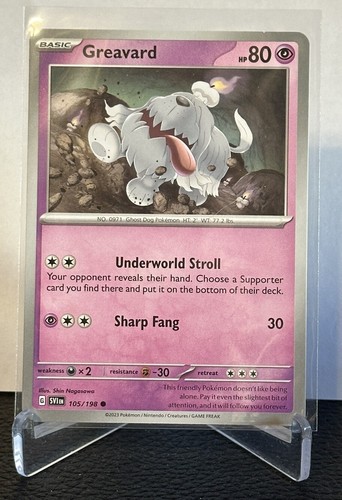 2023 Pokemon Card Scarlet & Violet Greavard 105/198 | eBay