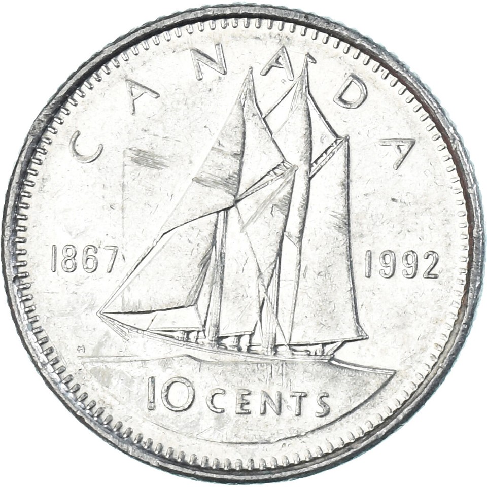 [#1337209] Coin, Canada, 10 Cents, 1992 | eBay