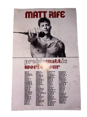 Matt Rife Signed PROBLEMATTIC World Tour 11 X 17 Poster ~ Comedian ...
