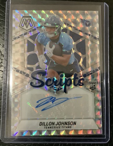 2024 Panini Mosaic Dillon Johnson #RS-DJN Silver Scripts RC Rookie ...