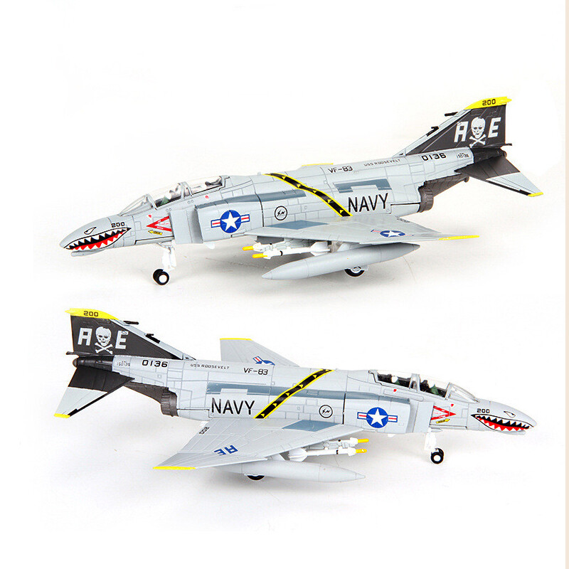 1/100 America F-4C Ghost Aircraft Alloy Fighter Model Military Plane ...