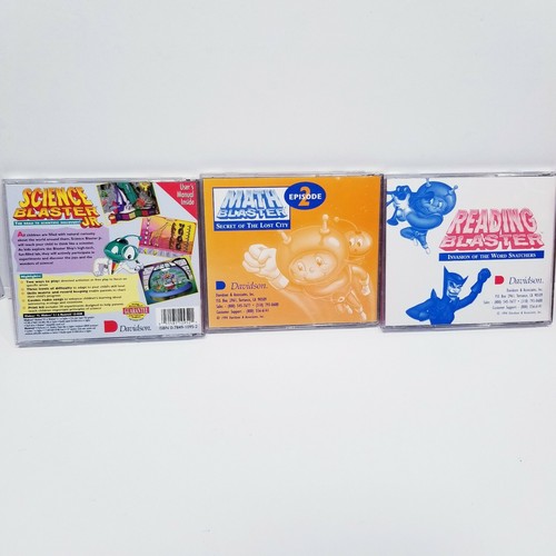 FS| Davidson Math Blaster, Reading Blaster, Science Blaster CD-ROM PC ...