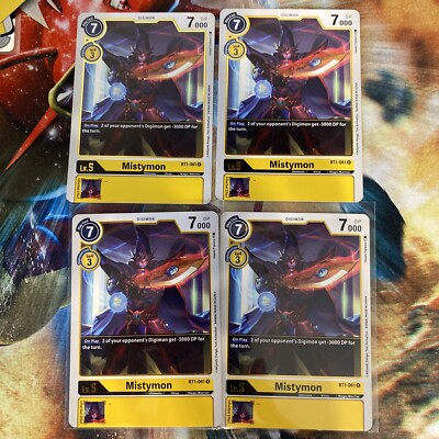 Mistymon BT1-061 Black Rare Ultimate (Lv5) Digimon CCG Card NM Pack ...