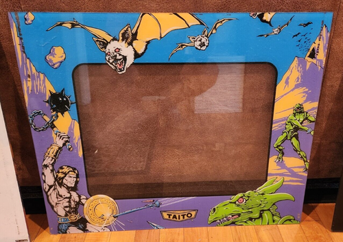 Original Taito Rastan Arcade Monitor Bezel - Video Game Plexi - RADICAL ...