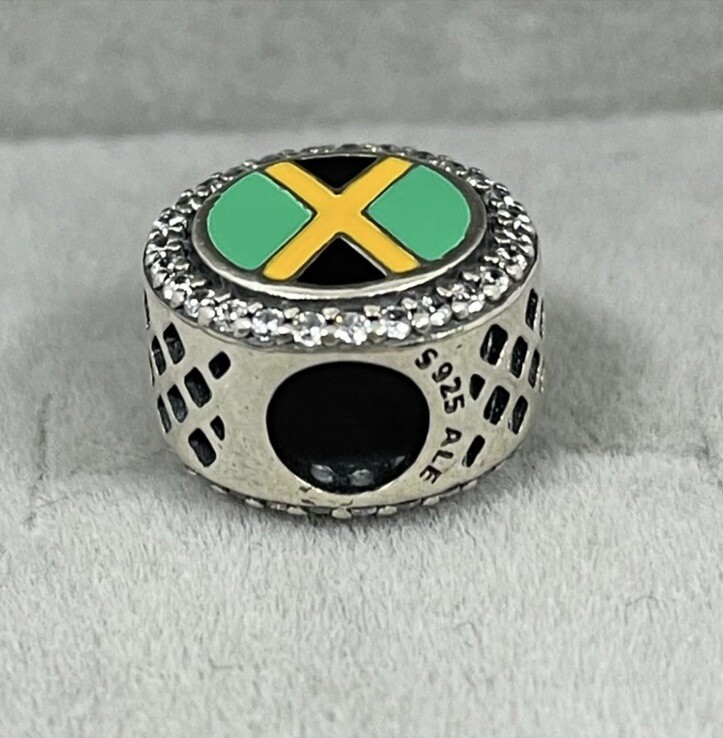 Jamaica Flag Pandora Charm Jamaica Pandora Charm Jamaica Flag Color