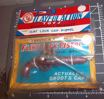 Vintage Cap Shooting Flint Lock Pistol in original Package! New Old ...