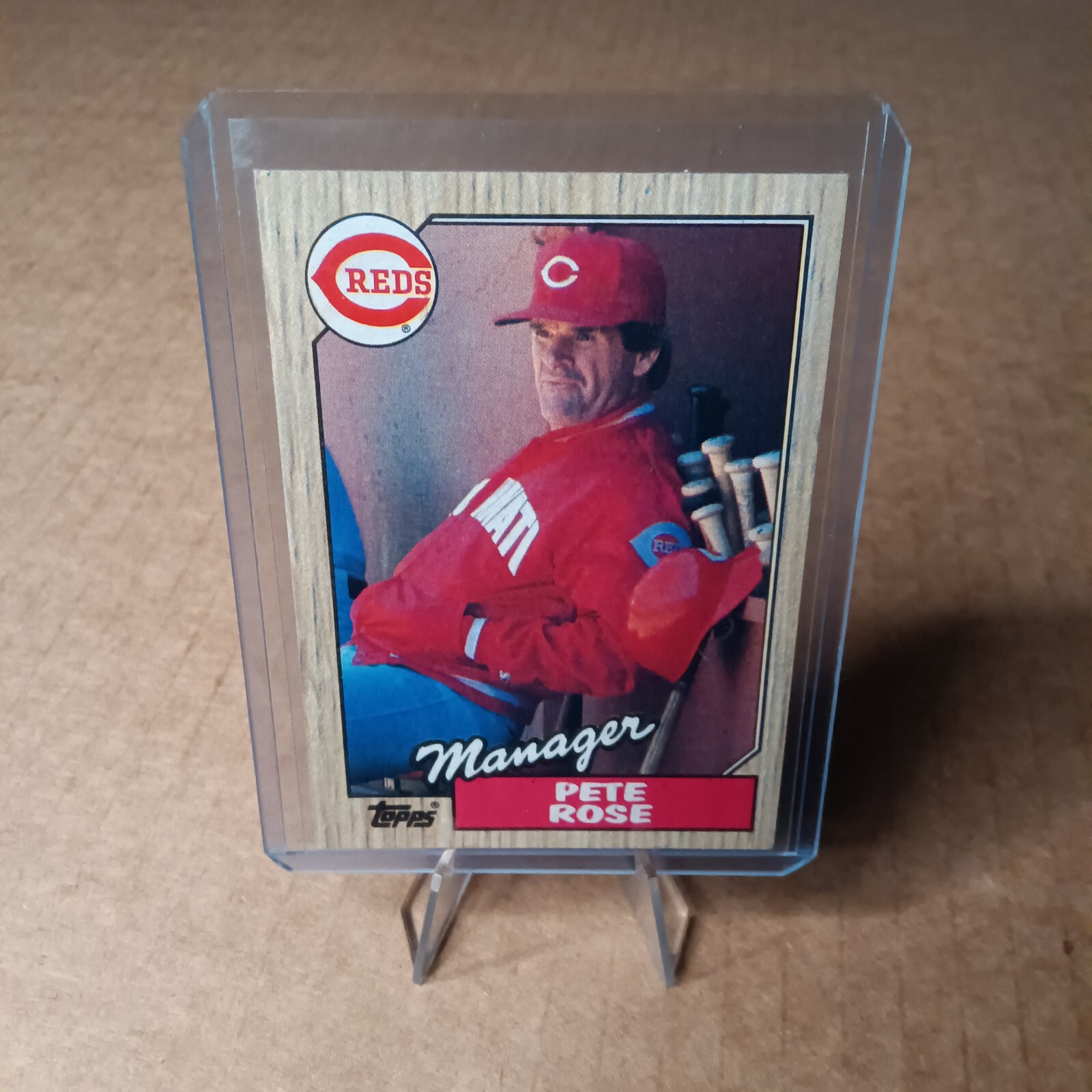 1987 Topps Pete Rose Cincinnati Reds #393 Manager ( ERROR Card ) | eBay