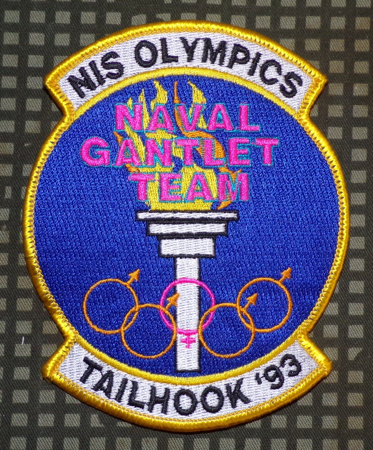 US Navy NIS Olympics Naval Gantlet Team Tailhook 1993 Unofficial Patch ...