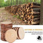 120/150Pcs Natural Wood Log Slices Christmas Name Tags Decor 5-6cm ...