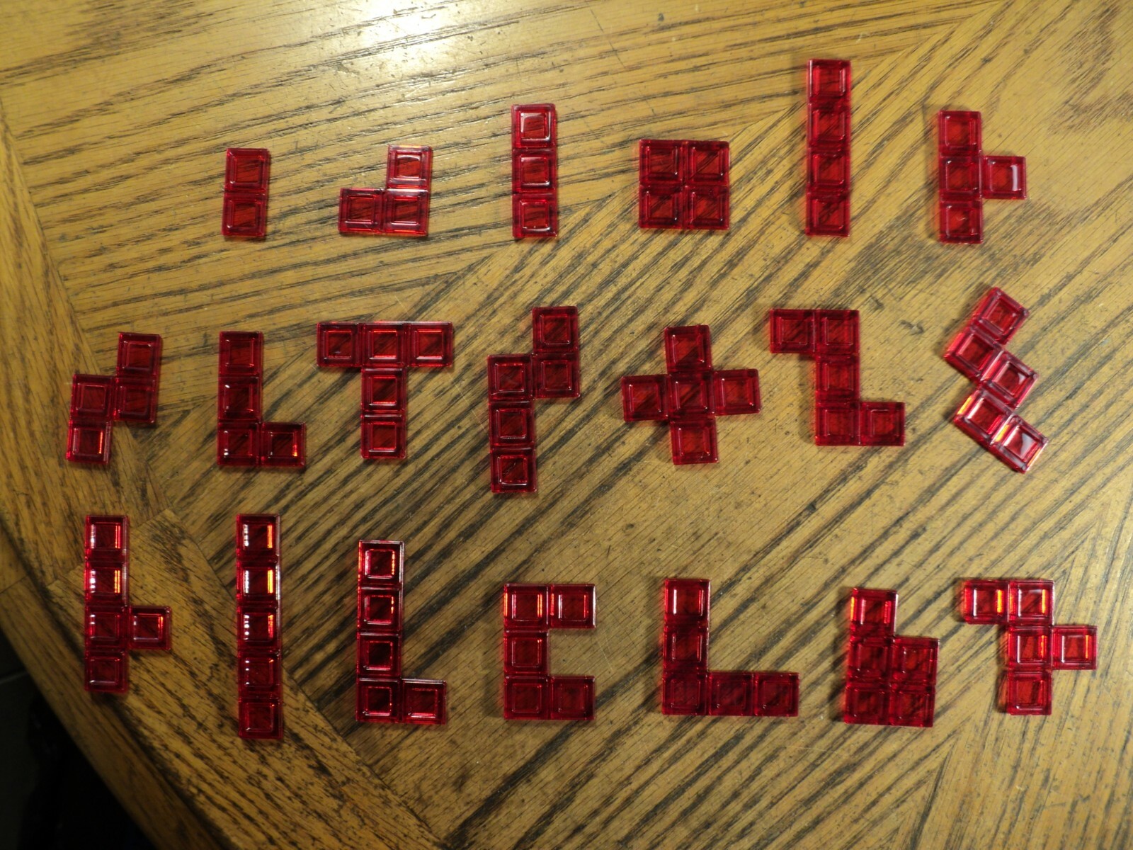 Blokus Game Parts 20 Red Plastic Tiles Mattel | eBay