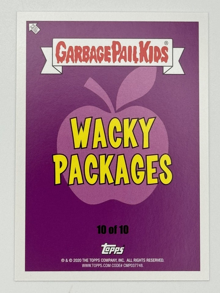 2020 Garbage Pail Kids Late to School Wacky Packages #10 Garbage Jail ...