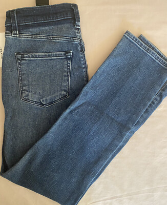 $248 NWT J Brand Ruby High-rise Cropped Blue Denim Jeans Pants Leggings ...