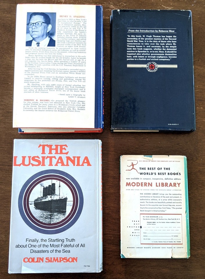 Lot of 4: Vintage Hardback Books Dust Jackets *1944-1979 | eBay