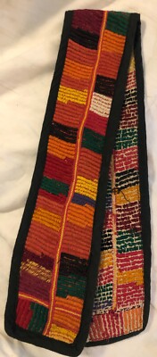 Vintage Colorful Sash European Orange Red Yellow Blue Green 29-1/4" x 3 ...