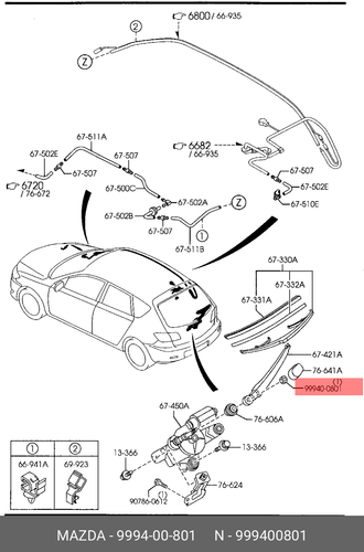 Genuine OE Nutsilencer 999400801 For Mazda 99940-0801 | eBay.de