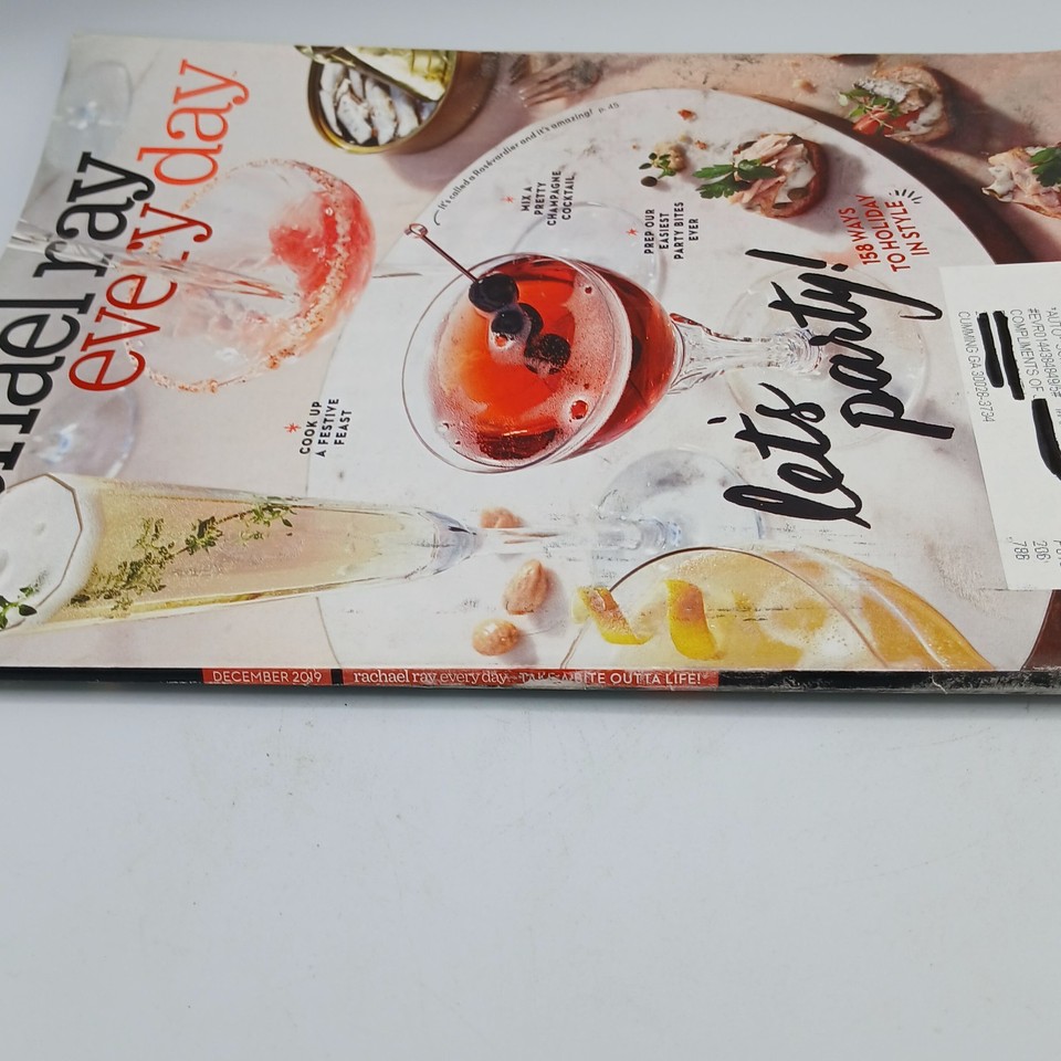Rachael Ray Every Day Magazine December 2019 Let's Party | eBay