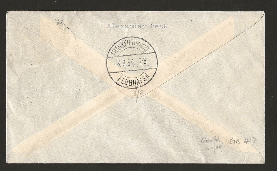 1934 GREAT BRITAIN Western Isles Rocket Mail cover, Isle of Harris ...