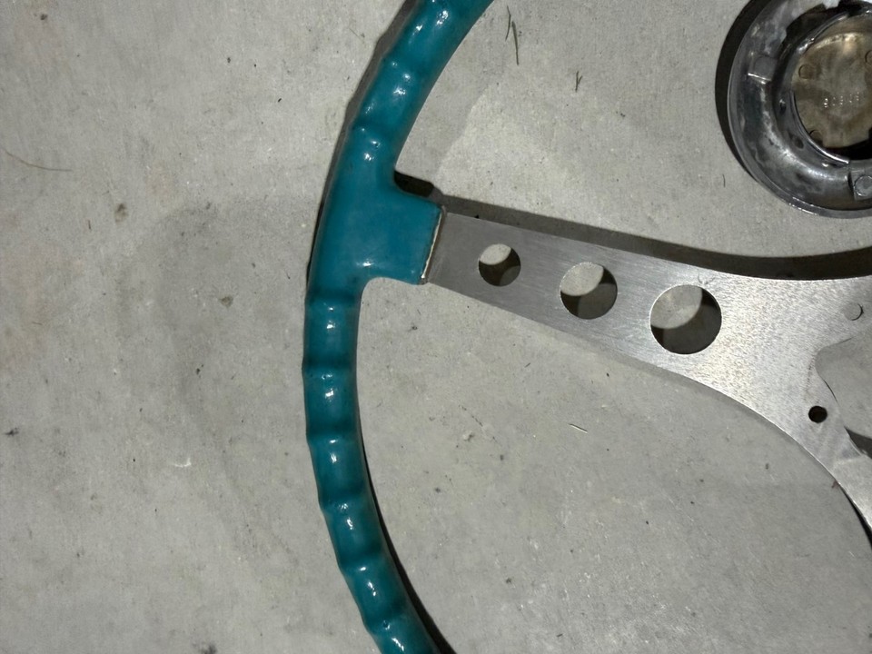 GM C1 Corvette Jewel Blue Steering Wheel and Horn Button 1958 to 1962 ...