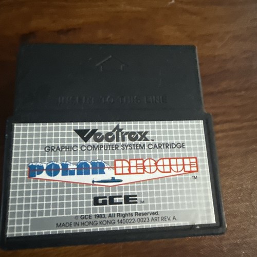 Vectrex Polar Rescue GCE Arcade Game Cartridge Rare 1983 Submarine ...