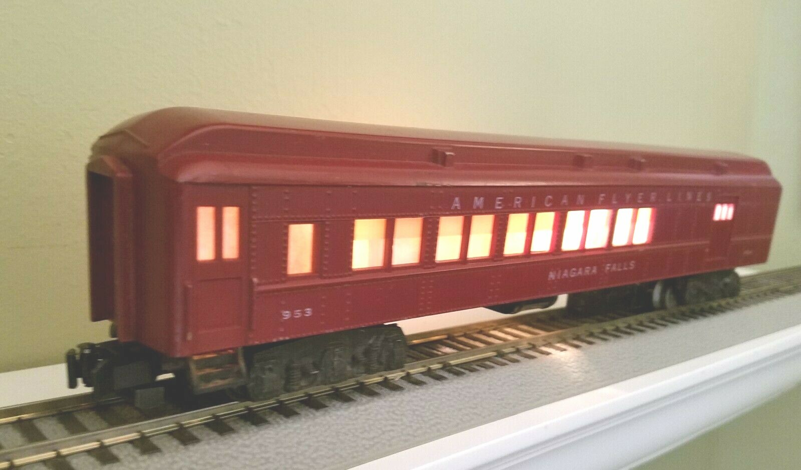 American Flyer #953 Pullman Heavyweight Combo Car - C/6 Niagara Falls ...