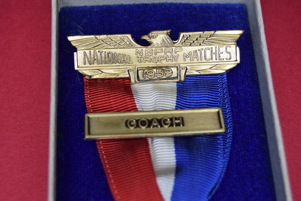 RARE 1959 National Trophy Matches Infantry Trophy Team Military Medal ...