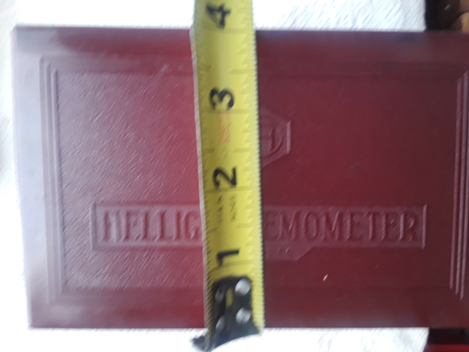 VINTAGE Ruby Colored BAKELITE Plastic Hellige Hemometer Box 6 1/4"x 4 ...