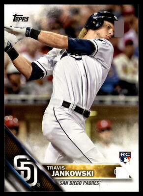 2016 Topps Travis Jankowski #184 San Diego Padres Rookie RC Baseball ...