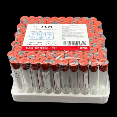 8.5ml Tiger Vacuum Blood Collection Tubes, SST Tube, 100/pack | eBay
