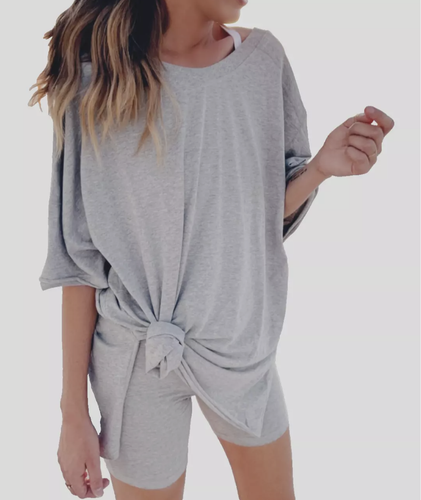 Free People Movement Women's Heather Grey Hot Shot Reversible 2 Pc Set ...