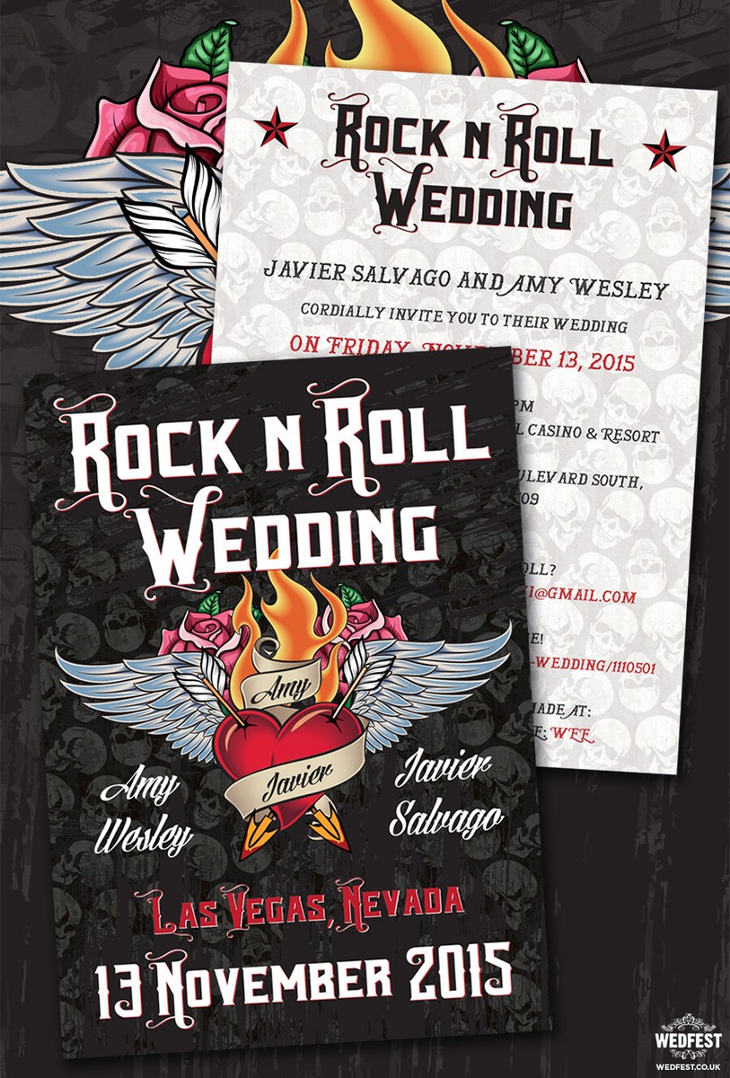 Punk Wedding Invitations