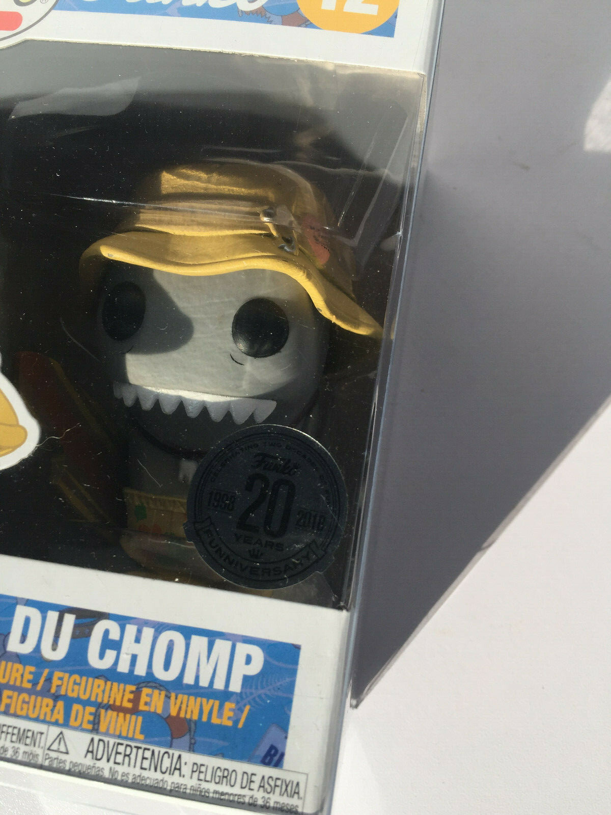 Funko Pop vinyl #12 FIN DO CHOMP Shark with surfboard 20 YRS OF FUNKO ...