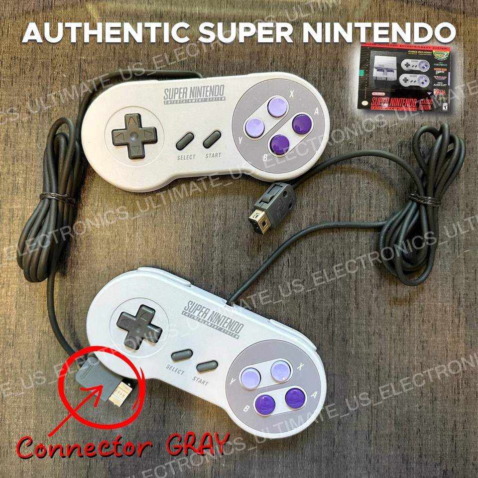 Authentic SNES Super Nintendo Classic Mini Super Entertainment System ...
