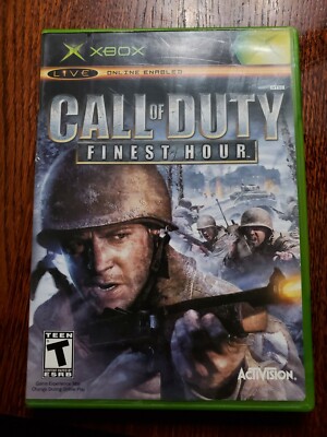 Call of Duty: Finest Hour (Microsoft Xbox, 2004) COMPLETE -TESTED ...