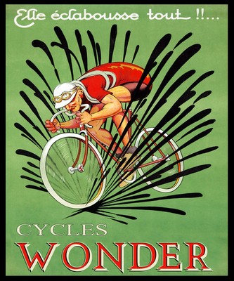 Bike French Bicycle Cycles Wonder France Vintage Poster Repo FREE S/H ...