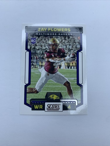 Zay Flowers Rookie Card Score 2023 RC Base Baltimore Ravens #351 | eBay