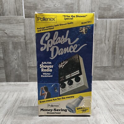 Vintage Pollenex Splash Dance SR 2 Am Fm Weather Shower Radio With ...