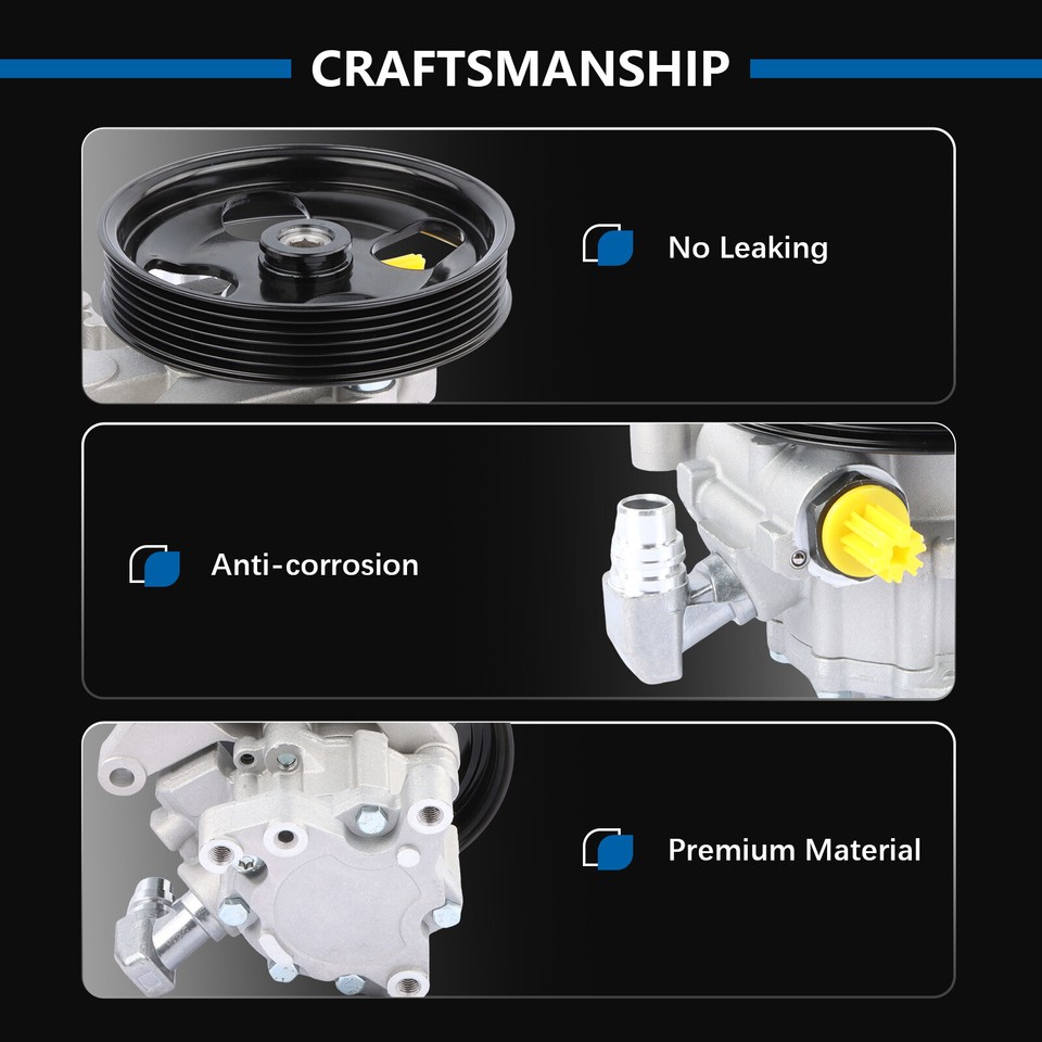 Power Steering Pump w/ Pulley For Mercedes GL450 ML350 E350 R350 S550 ...