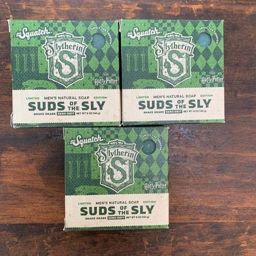 3 Lot Dr Squatch Harry Potter Slytherin Suds of the Sly Bar Body Soap ...