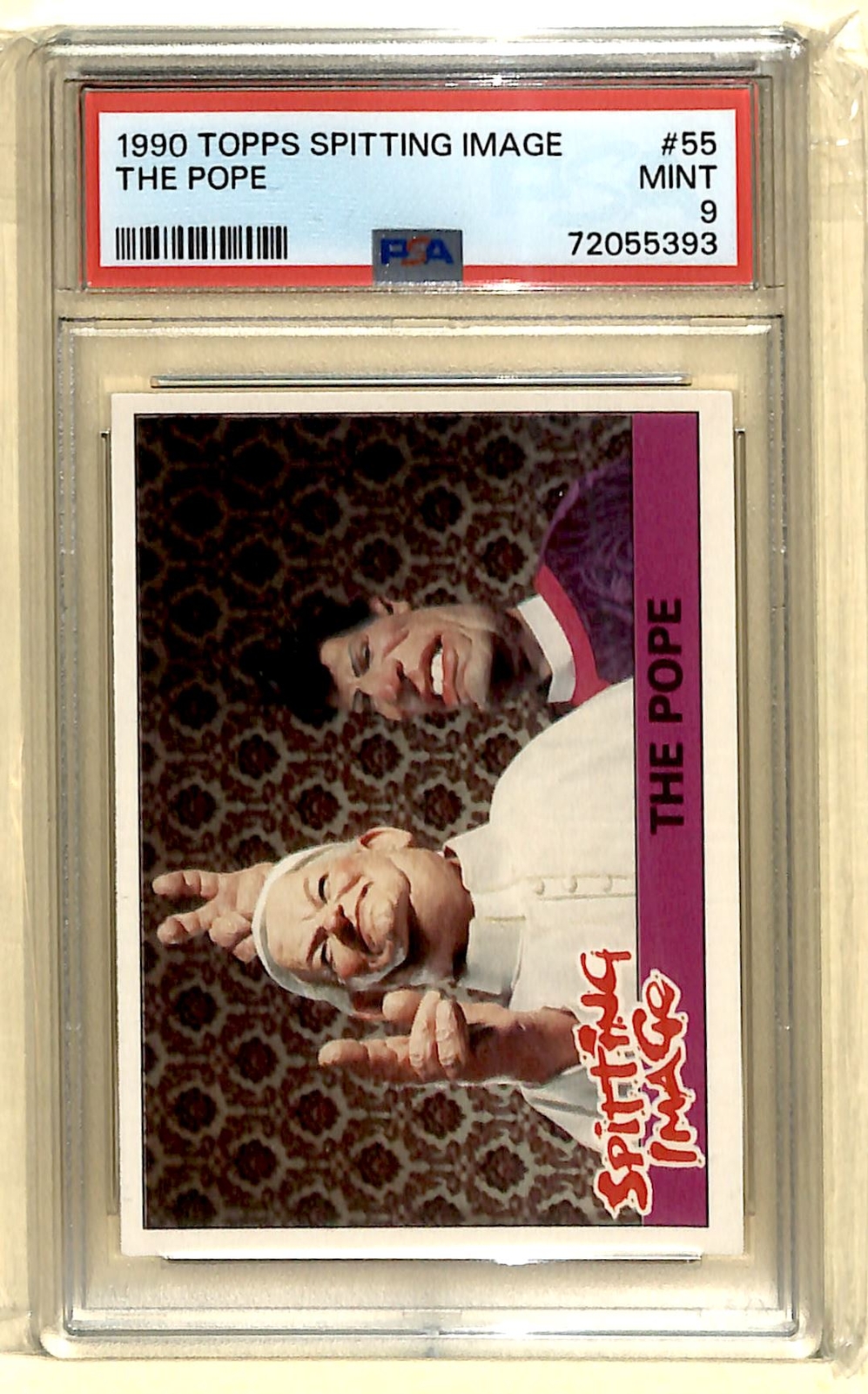 1990 Topps Spitting Image The Pope PSA 9 #55 | eBay