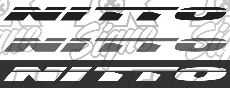 NITTO TIRE WINDSHIELD DECAL VINYL LETTERING - SELECT SIZE | eBay
