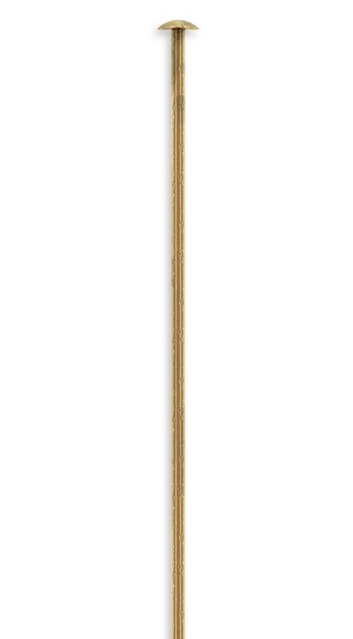 Head Pin, 100 Antiqued Gold Plated Brass 2" Long 21 Gauge Standard Head ...