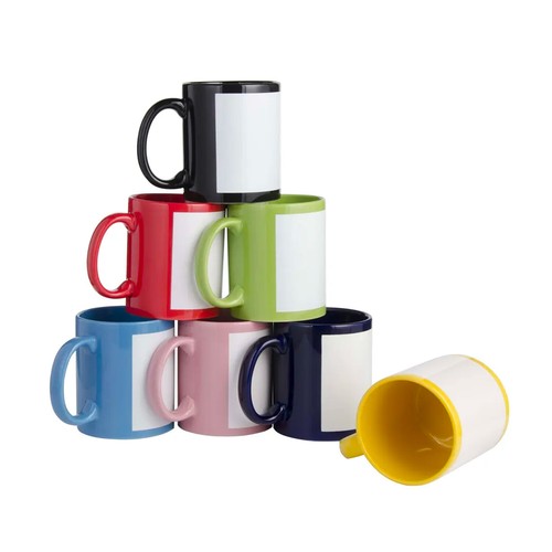 36 x Customised Sublimation Mug 11oz Coloured Coffee Cups Personalised ...